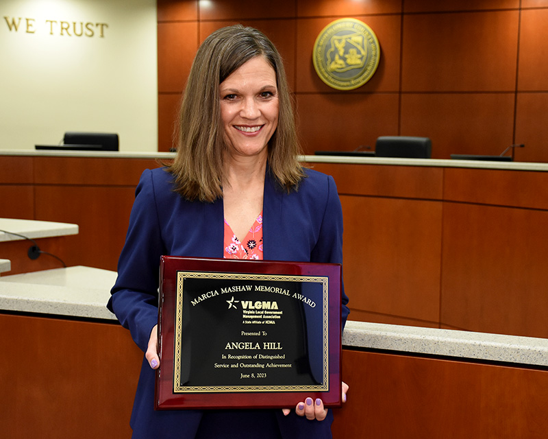 Angela Hill Wins Prestigious Marcia Mashaw Outstanding Assistant Award